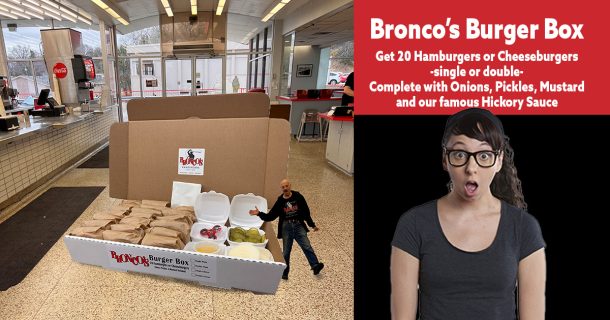Introducing Bronco’s Burger Box – Bronco's Hamburgers Omaha