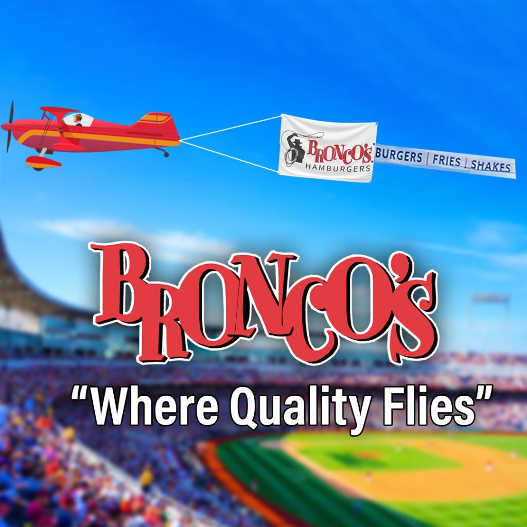 Bronco’s Flying High Over Omaha – Bronco's Hamburgers Omaha